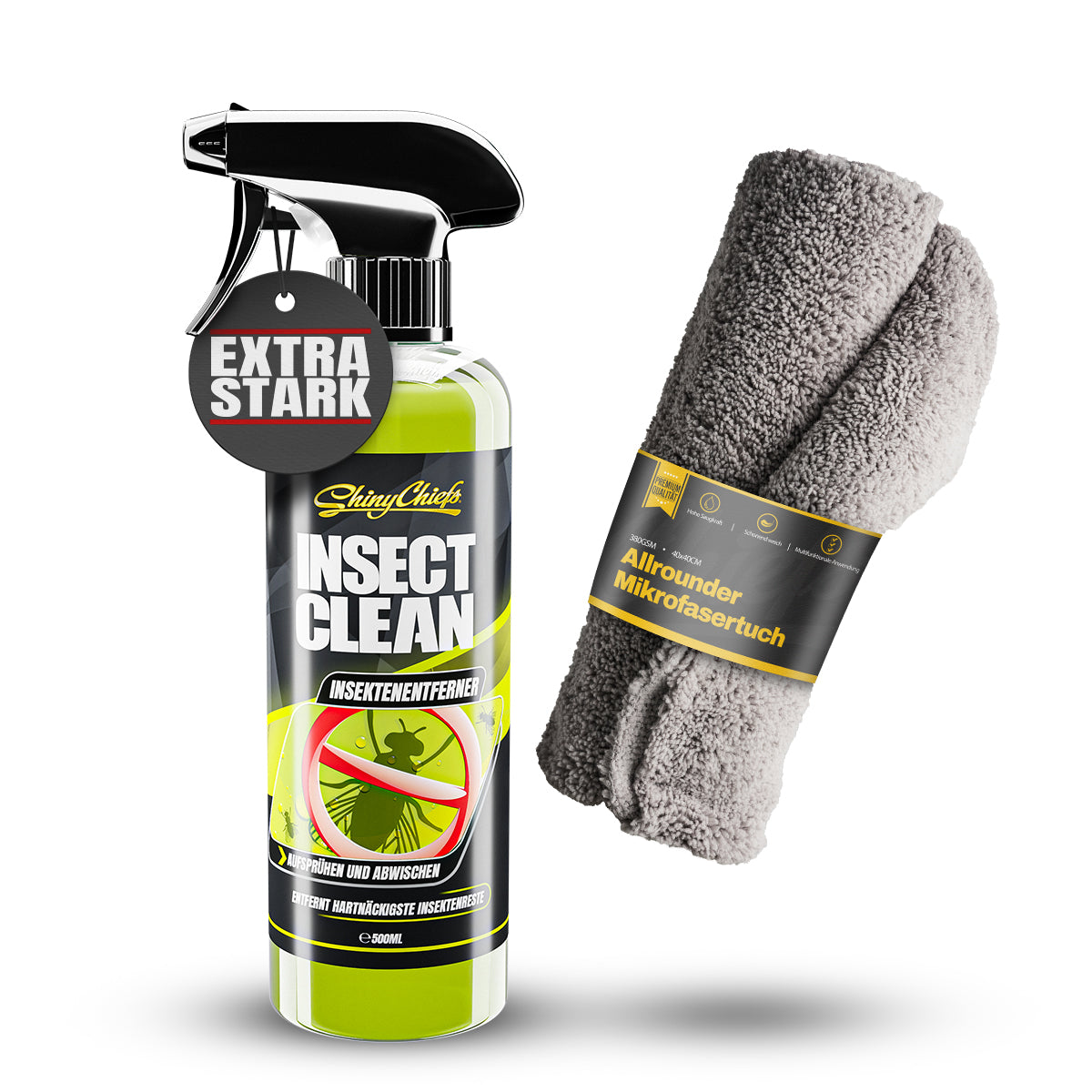 INSECT CLEAN - INSEKTENENTFERNER 500ml - Aufsprühen & Abwischen Set